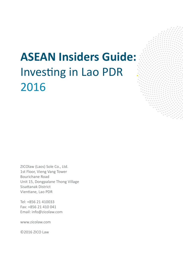 Article | Laos: Investing in Lao PDR - Zico Holdings